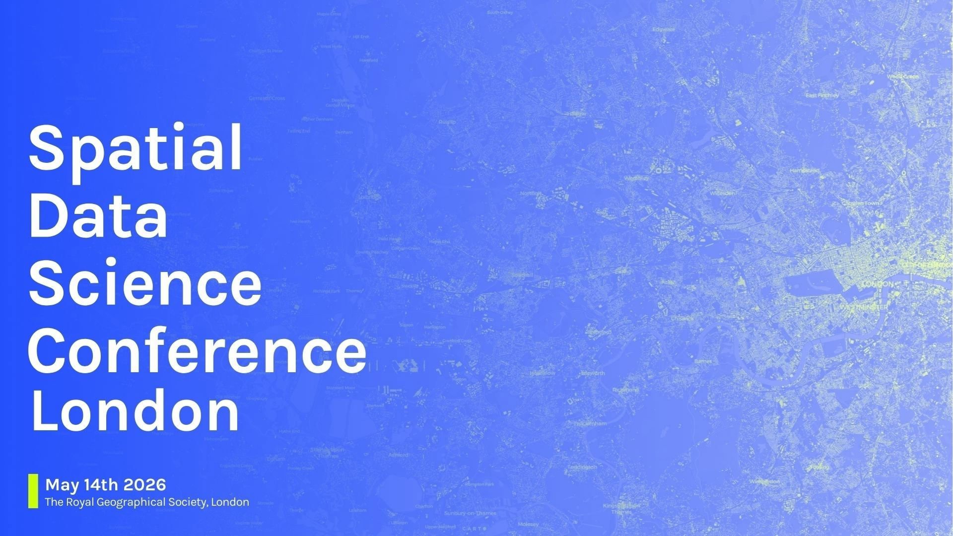 Spatial data science conference 2026